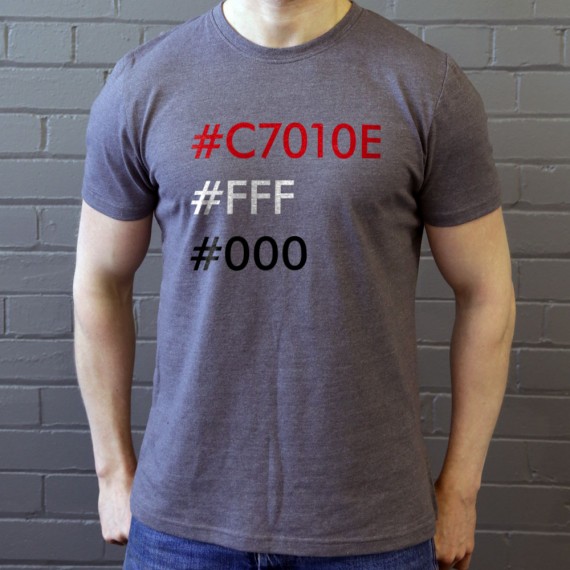 Manchester United Hex Codes T-Shirt | TShirtsUnited