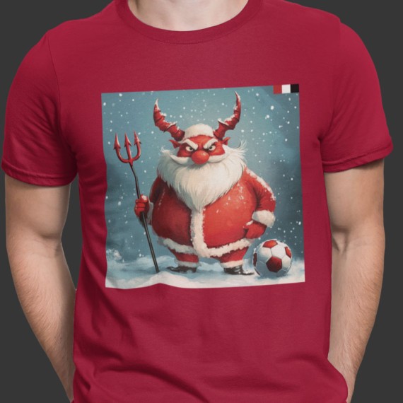 Red Devil Father Christmas T-Shirt | TShirtsUnited
