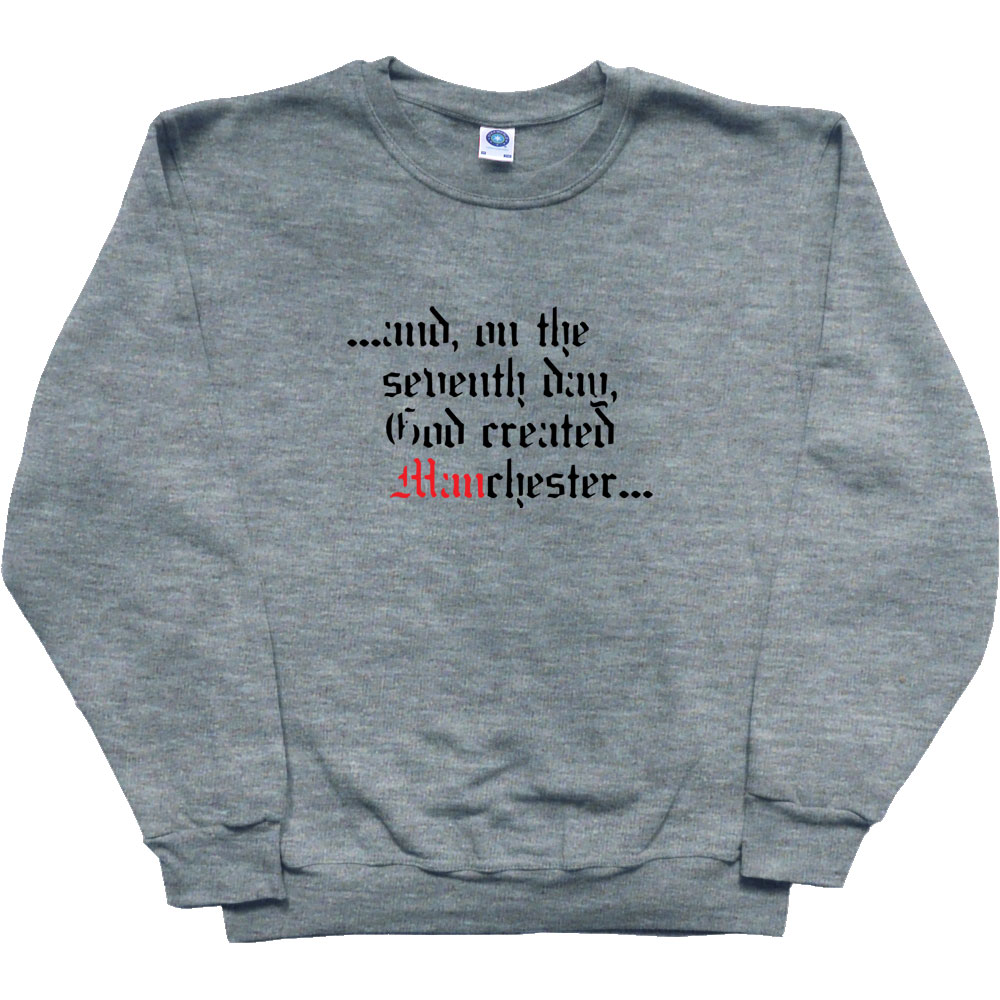 On The Seventh Day God Created Manchester T-Shirt | TShirtsUnited